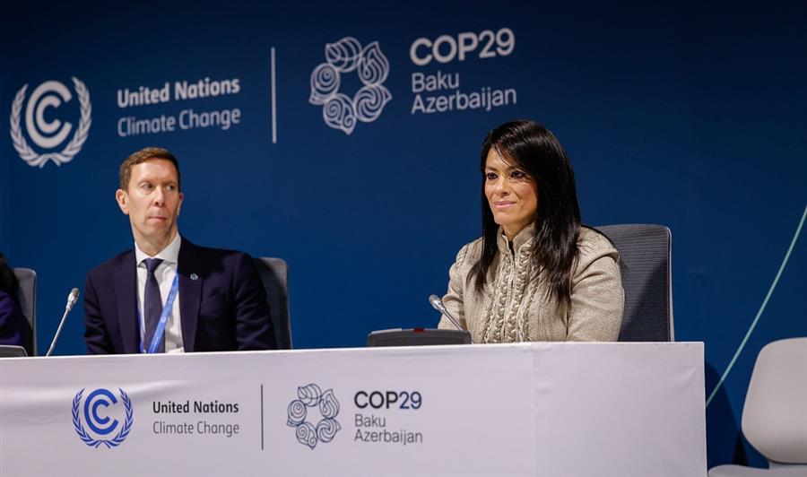 خلال مشاركتها بفعاليات مؤتمر الأطراف «COP 29» وزيرة التخطيط والتنمية الاقتصادية والتعاون الدولي ...
